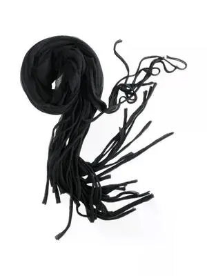 YEHUAFAN Fringed Cashmere Scarf