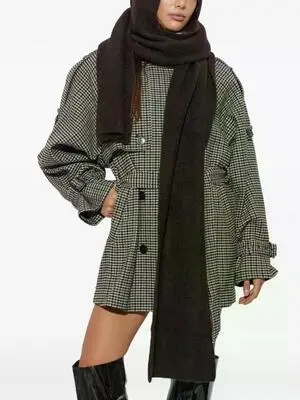 GESTUZ Gzalpha Hooded Scarf - Brown