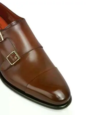 Santoni Double-buckle Monk-strap Shoes