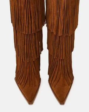Steve Madden Kinzee Fringe Knee High Boots
