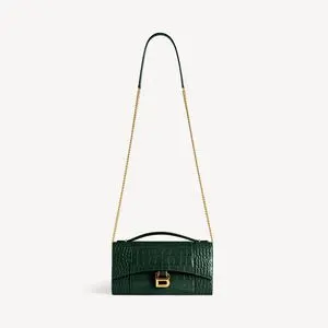 Balenciaga Hourglass Pochette With Chain