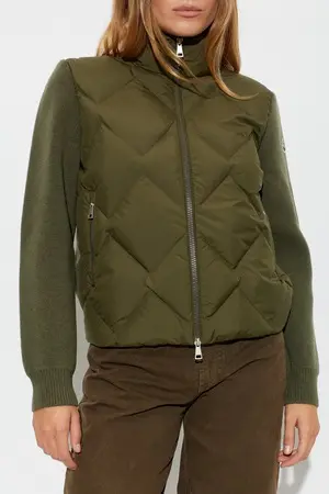 Moncler Cardigan With Quilted Front