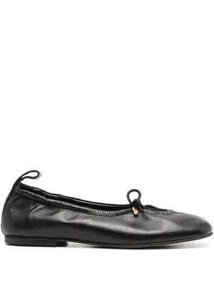 ALOHAS Ballet Flats Tie-front "rosalind - Black