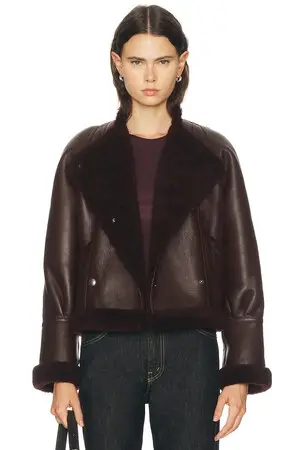 Altuzarra Kenny Coat In Wine