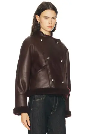 Altuzarra Kenny Coat In Wine