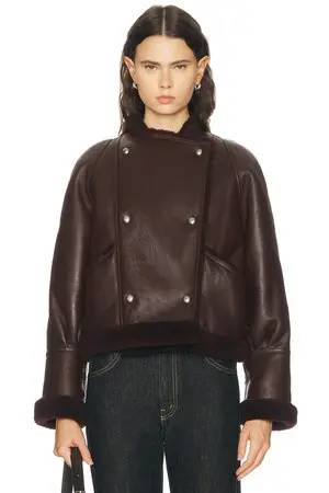 Altuzarra Kenny Coat - Deep Cherry