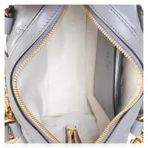 Gucci Dusty Grey Gg Matelasse Calfskin Bowler Bag