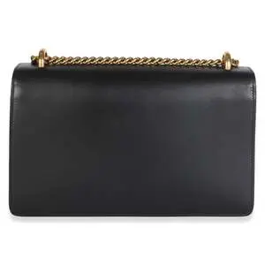 Gucci Smooth Calfskin Gg Marmont Chain Flap Bag