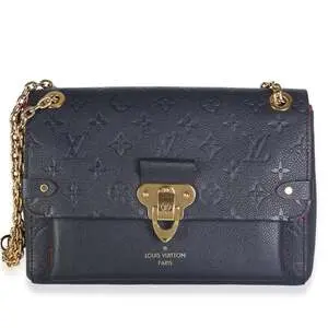 LOUIS VUITTON Marine Rouge Monogram Empreinte Vavin Pm - Blue