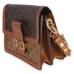 LOUIS VUITTON Reverse Monogram Canvas Dauphine Mm - Brown