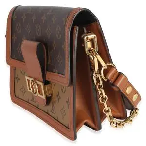 LOUIS VUITTON Reverse Monogram Canvas Dauphine Mm - Brown