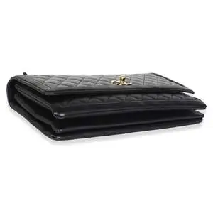 Chanel Quilted Lambskin 3 Compartment Jumbo Flap Bag