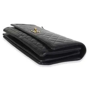 Chanel Quilted Lambskin 3 Compartment Jumbo Flap Bag