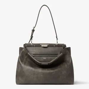 Fendi Silver Tone Bags For Men
