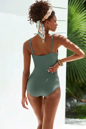 LASCANA Printed Tummy Control One Piece Swimsuit