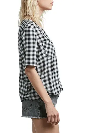 Volcom Pick It Up Gingham Top