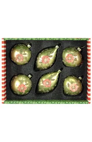 MARK ROBERTS Floral Pearl Ornament