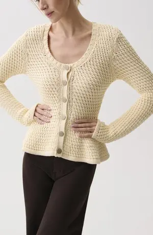 PISTOLA Elina Open-stitched Cardigan