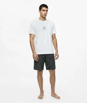 Karl Lagerfeld Monogram Pajama T-shirt
