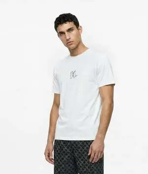 Karl Lagerfeld Monogram Pajama T-shirt - White