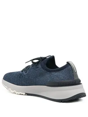 Brunello Cucinelli Cotton Mélange Knit Runner Sneakers