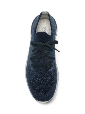 Brunello Cucinelli Cotton Mélange Knit Runner Sneakers