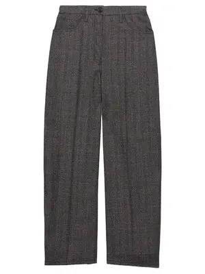 Prada Mouliné Wool Trousers - Black