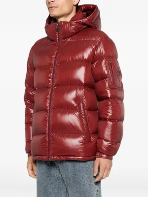 Herno Glossy Puffer Jacket With Hood - Red