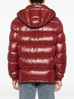 Herno Glossy Puffer Jacket With Hood - Red