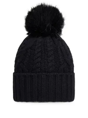 Moncler Wool And Cashmere Beanie With Pom Pom