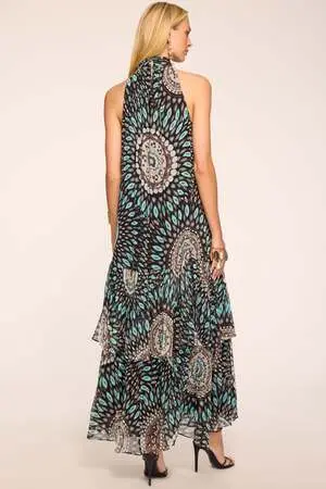Ramy Brook River Printed Silk Maxi Dress