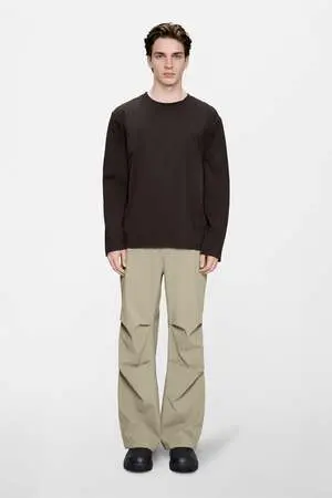 Rains Classic Long Sleeve T-shirt - Bark