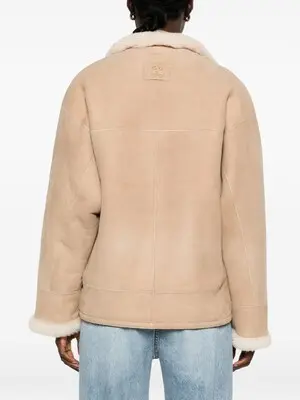 Closed Shearling Double-breasted Jacket - Beige