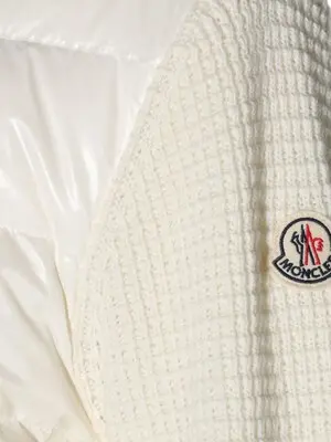 Moncler Wool And Nylon Padded Cardigan