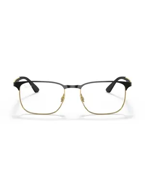 Ray-ban Unisex Eyeglasses Black On Silver