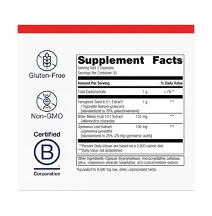METAGENICS Fenugreek Plus Supports Healthy Metabolism And Blood Sugar Balance With Fenugreek Seed - No Color