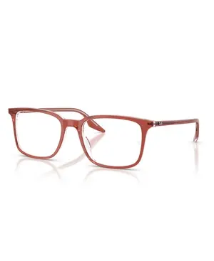 Ray-ban Unisex Eyeglasses Brown Transparent