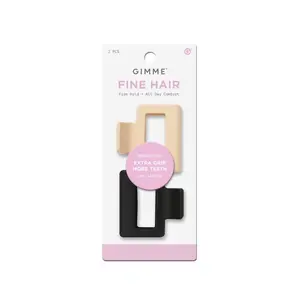 GIMME BEAUTY Fine Hair Extra Grip More Teeth Clip Extra Teeth Design For Strong Hold No-slide Accessories For Thin - No Color
