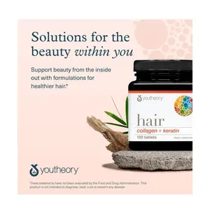 YOUTHEORY Hair Collagen Plus 120 Tablets