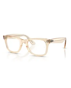 Ray-ban Unisex Wayfarer Ease Eyeglasses Transparent Nude