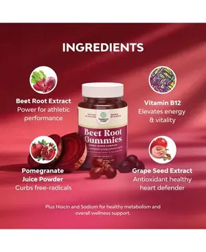 NATURE'S CRAFT Beet Root Gummies With Grapeseed