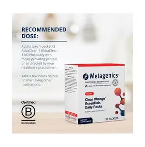 METAGENICS Clear Change Daily Essentials Detox And Gut Health Support
