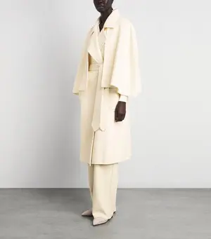 WOLK MORAIS Cashmere Belted Inverness Coat