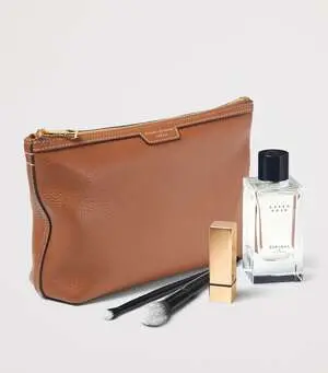 ASPINAL OF LONDON Leather Hudson Toiletry Bag