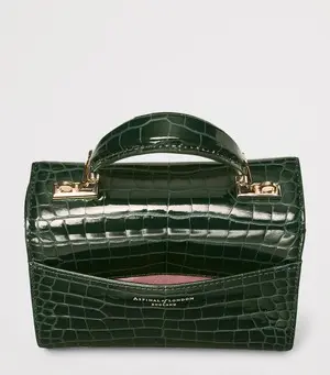 ASPINAL OF LONDON Mini Leather Mayfair Top-handle Bag