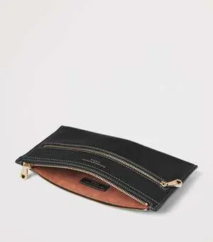 ASPINAL OF LONDON Grained Leather Hudson Travel Pouch - Black