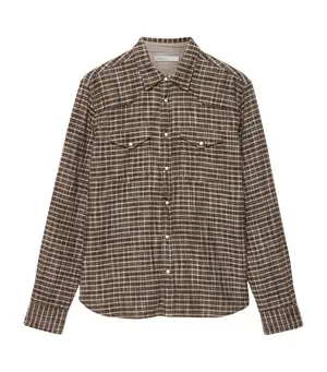 ALLSAINTS Organic Cotton Court Shirt - Brown