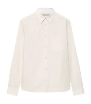 ALLSAINTS Organic Cotton Stripe Judd Shirt - White