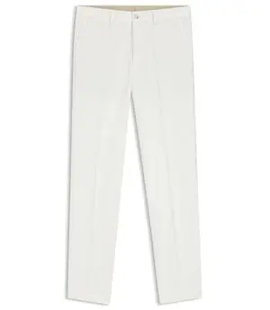 BOSS Slim-fit Cotton-blend Pants - White