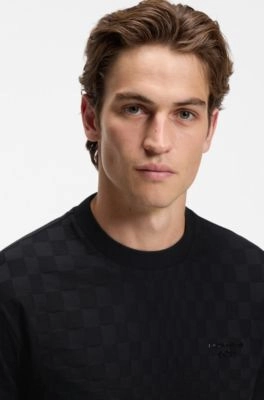 BOSS Porsche X Cotton T-shirt With Pasha Pattern